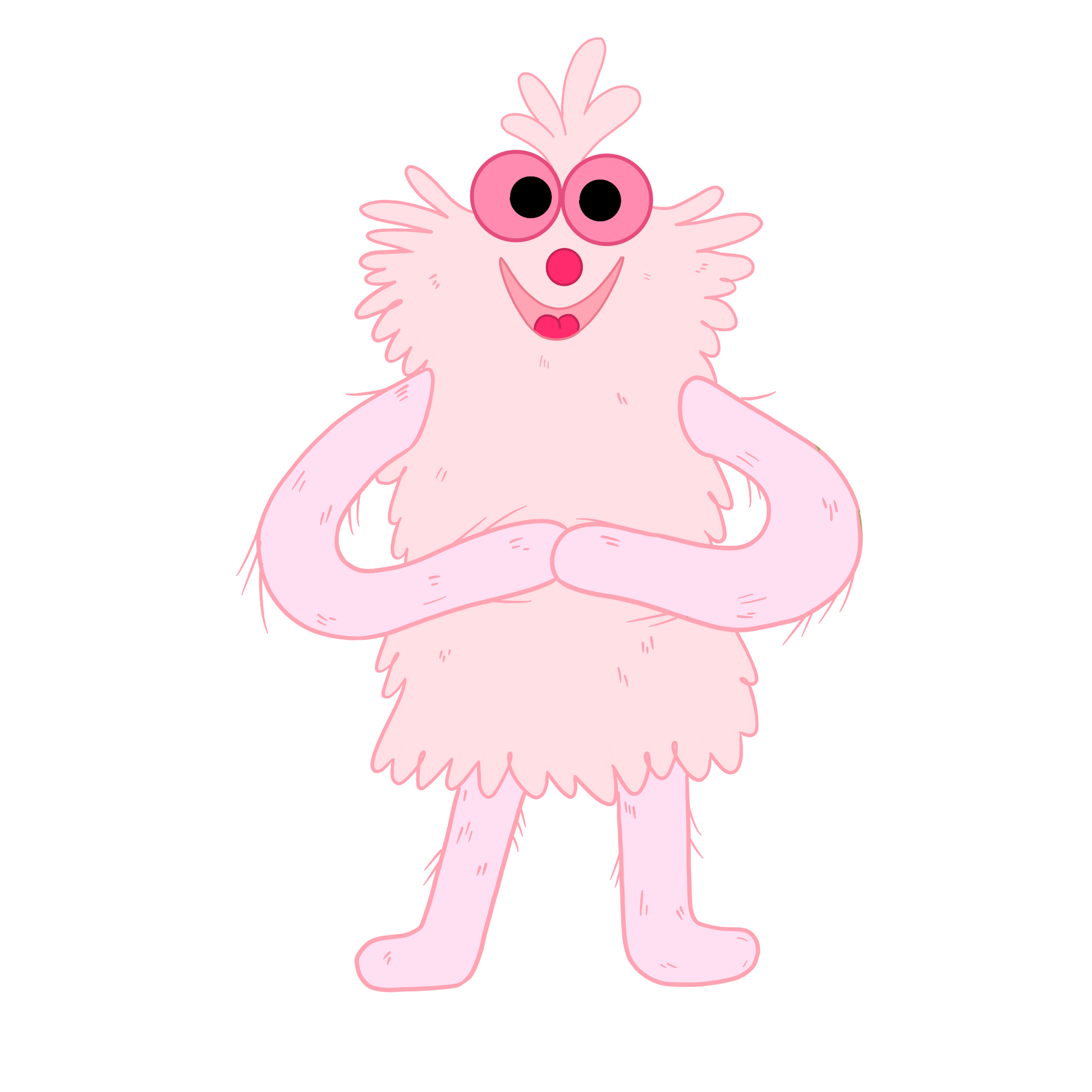 Pinky Die-Cut Vinyl Sticker – Ragmop & Goose