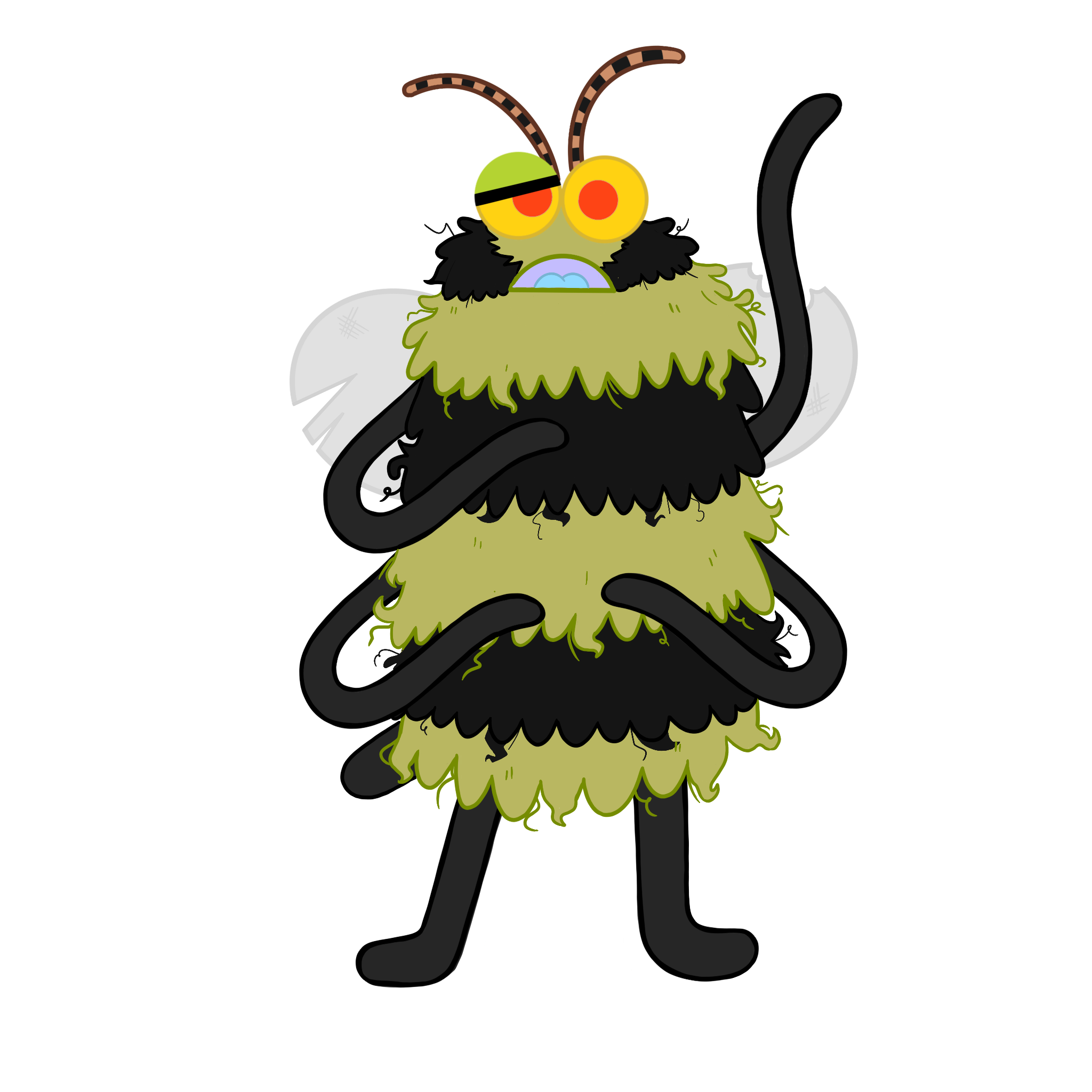 Zom-Bee Die-Cut Vinyl Sticker – Ragmop & Goose