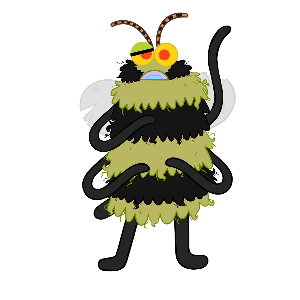 Zom-Bee Die-Cut Vinyl Sticker – Ragmop & Goose