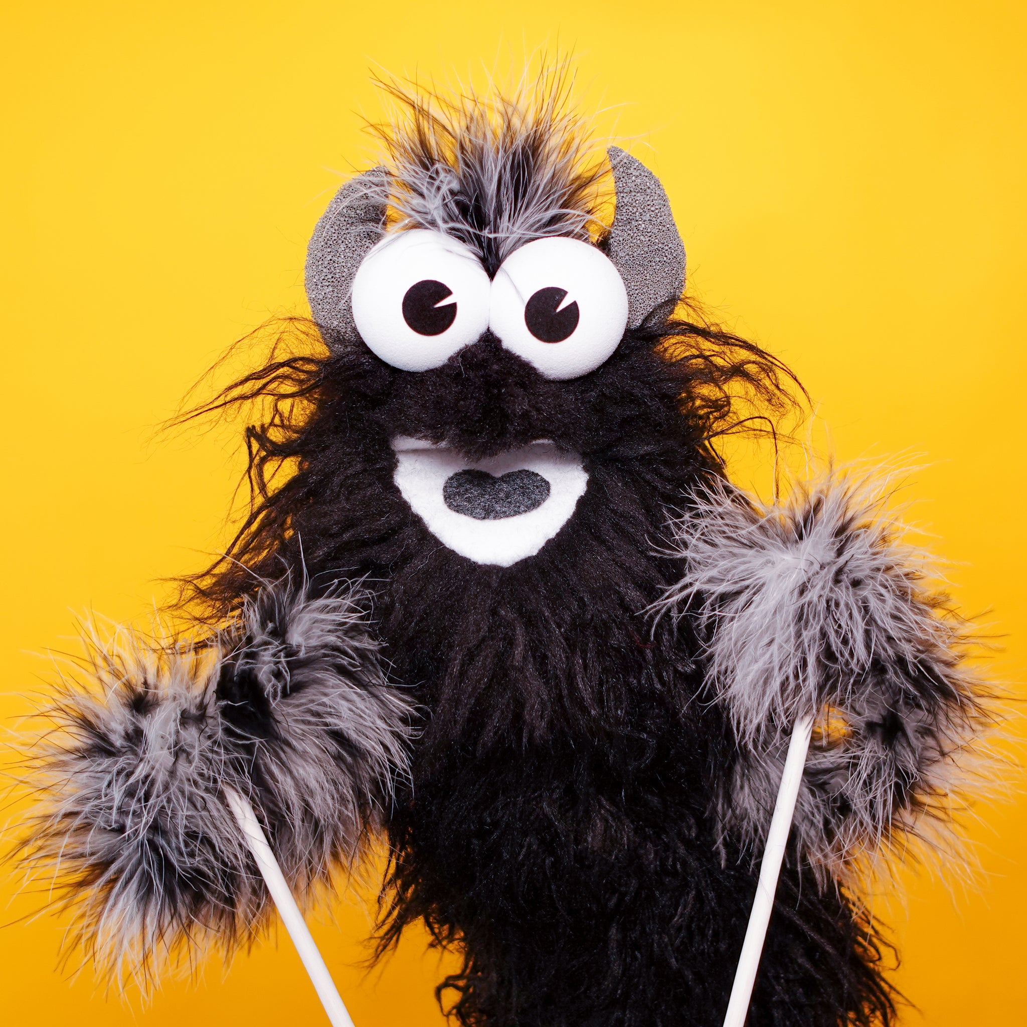 Ink Blot Roland - Hand & Rod Puppet – Ragmop & Goose